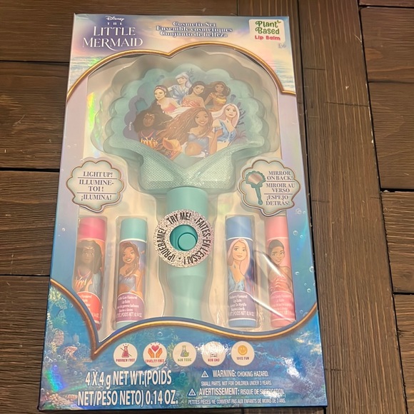 Toys | Disney The Little Mermaid Lighted Mirror And Lip Balms | Poshmark